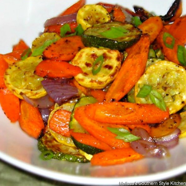 Roasted Garden Vegetable Medley - melissassouthernstylekitchen.com
