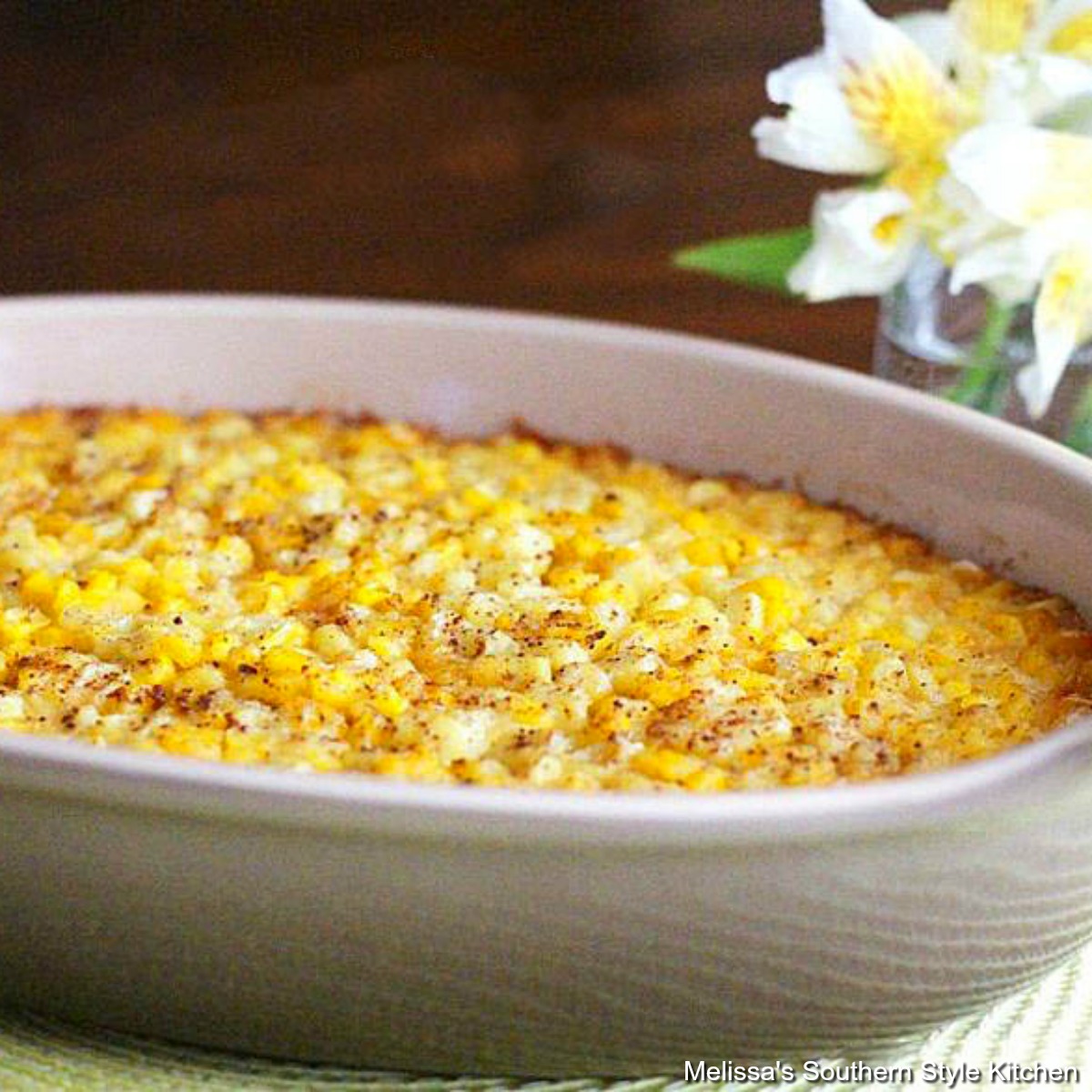 Corn Pudding Soufflé - melissassouthernstylekitchen.com