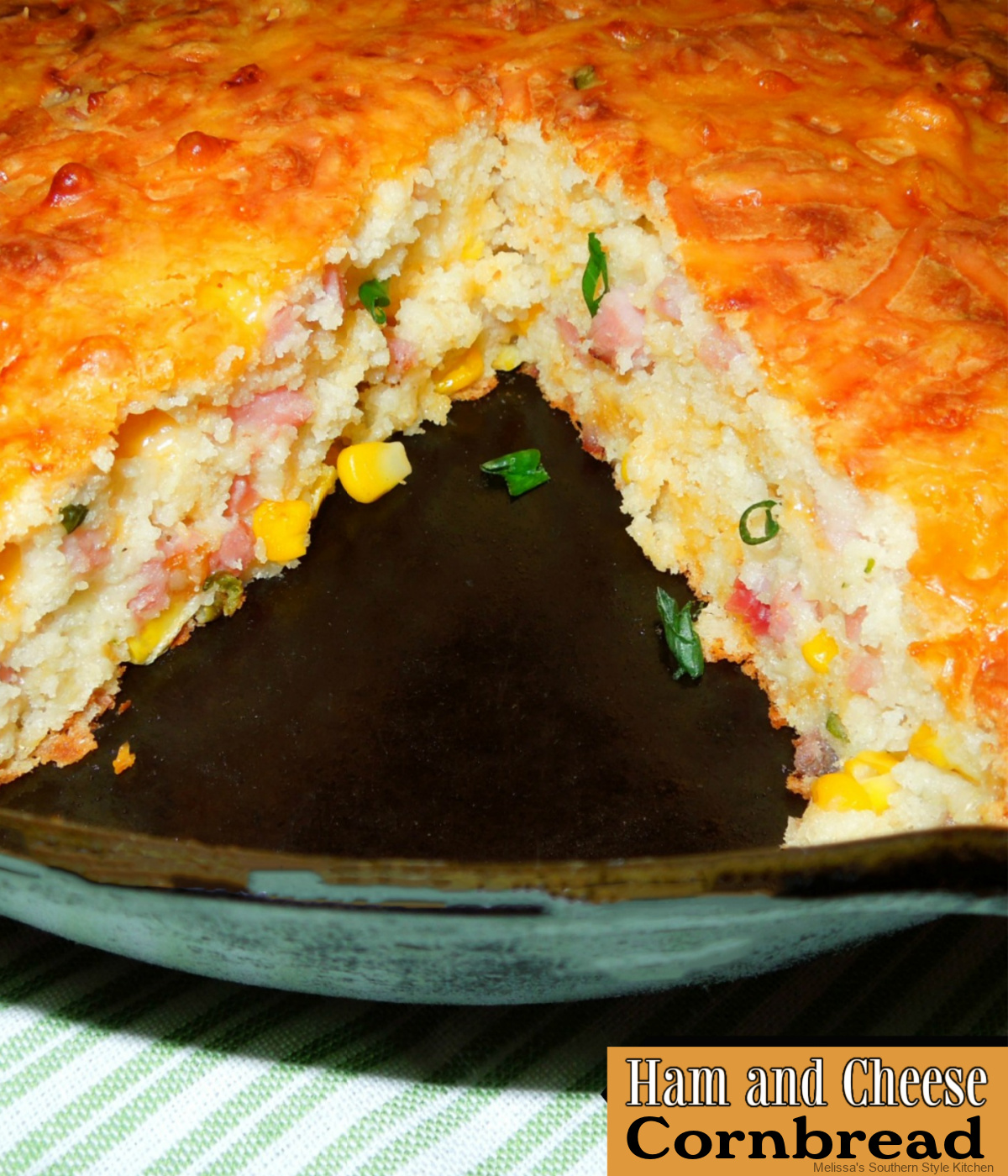 Ham and Cheese Cornbread - melissassouthernstylekitchen.com