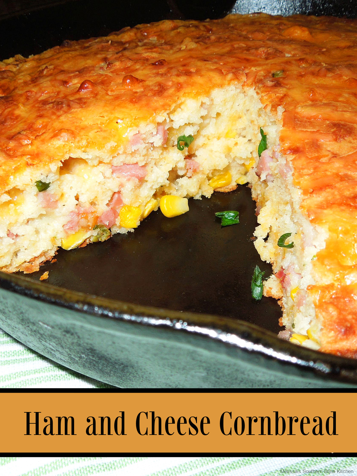 Ham and Cheese Cornbread - melissassouthernstylekitchen.com