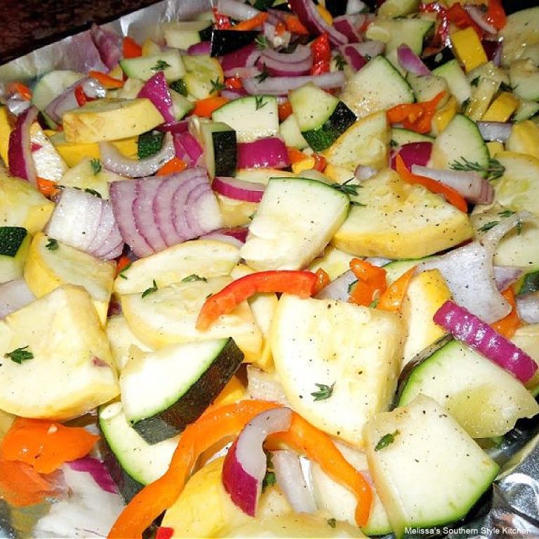 Roasted Squash and Peppers - melissassouthernstylekitchen.com