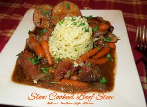 Slow Cooked Beef Stew - melissassouthernstylekitchen.com