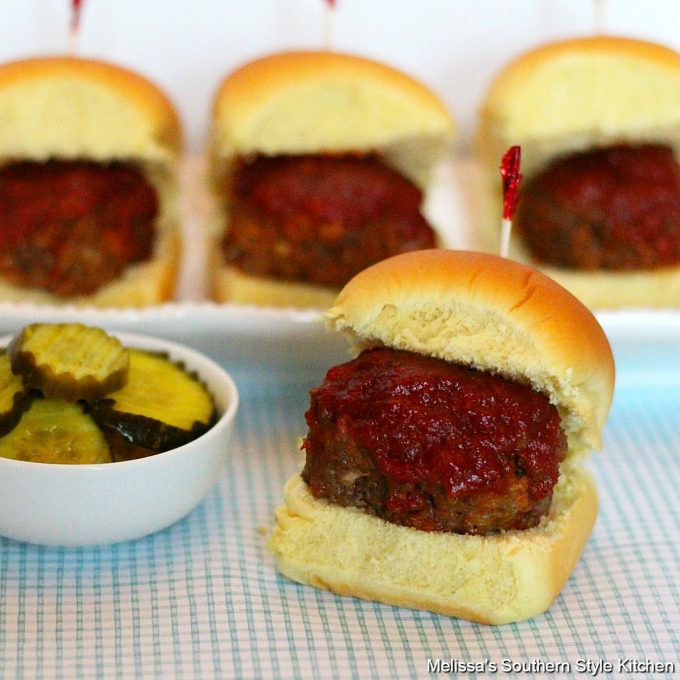 BBQ Meatloaf Sliders - melissassouthernstylekitchen.com