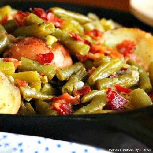 Homestyle Green Beans Red Potatoes - melissassouthernstylekitchen.com
