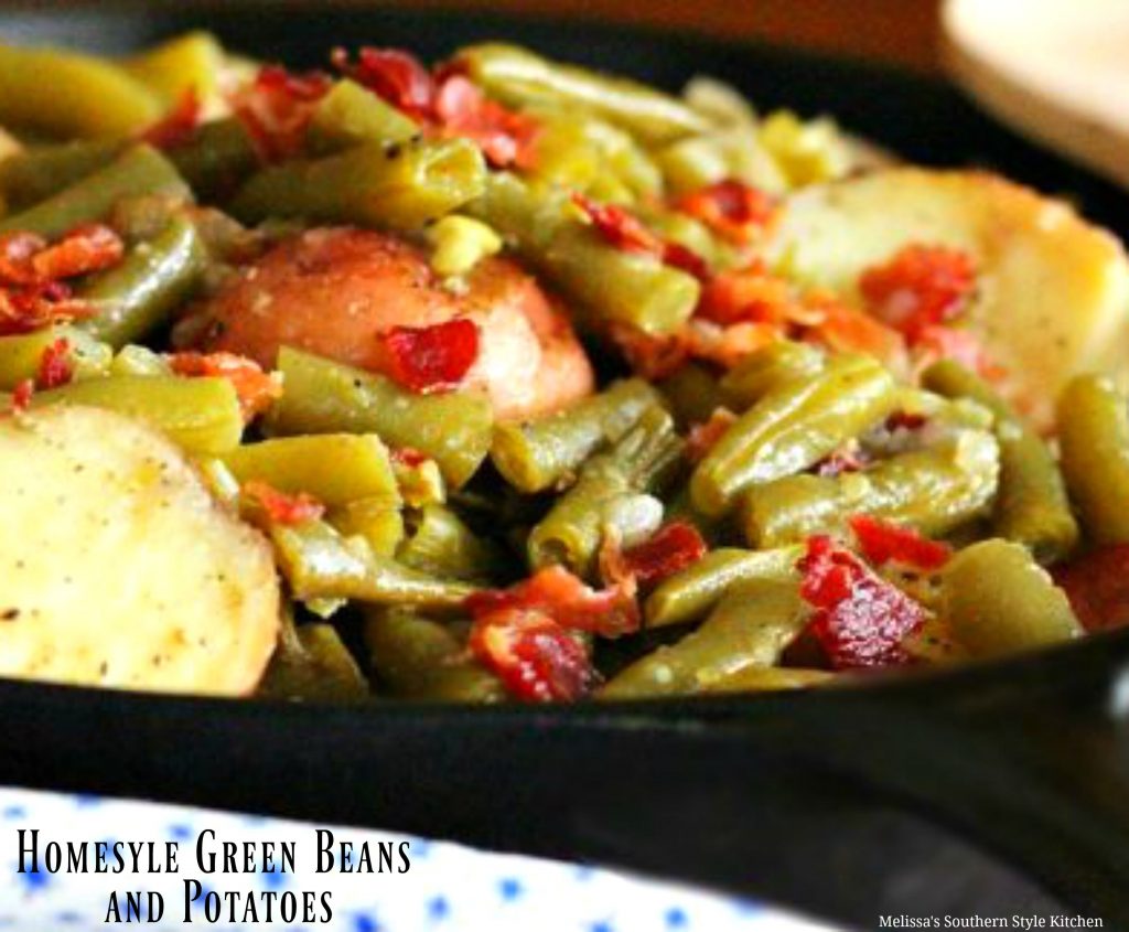 Homestyle Green Beans Red Potatoes - melissassouthernstylekitchen.com