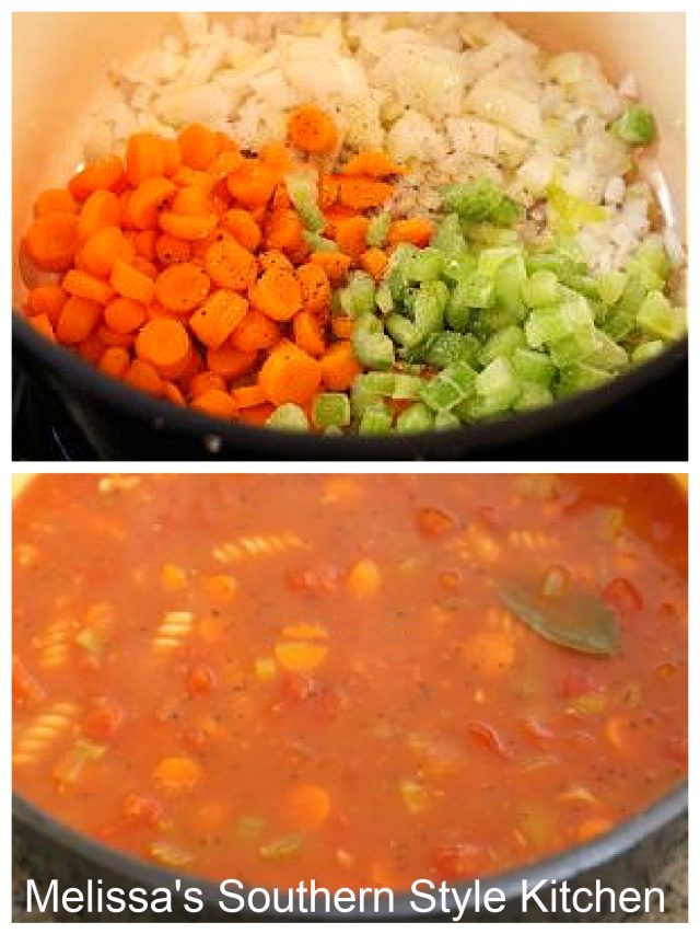 Vegetable Tomato Rotini Soup - melissassouthernstylekitchen.com