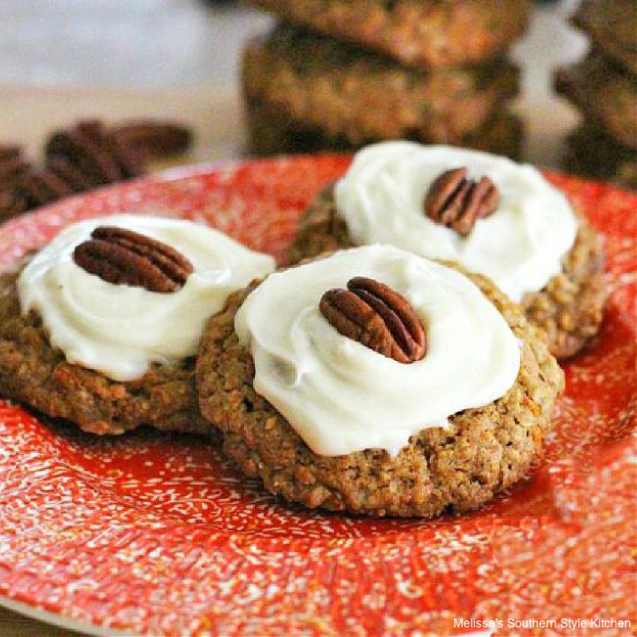 Carrot Cake Pudding Cookies - melissassouthernstylekitchen.com