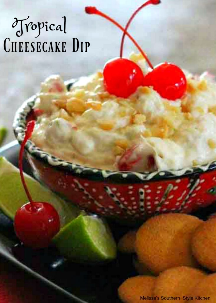 Tropical Cheesecake Dip - melissassouthernstylekitchen.com