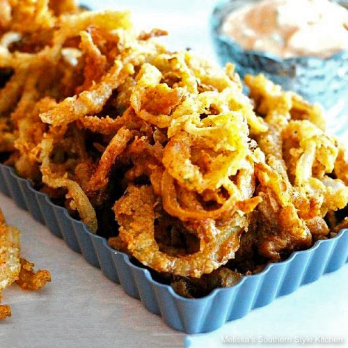 Onion Strings - melissassouthernstylekitchen.com