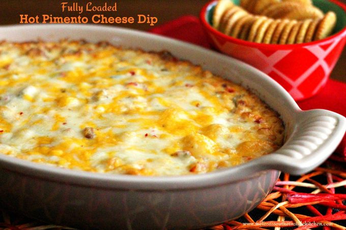 Fully Loaded Hot Pimento Cheese Dip - melissassouthernstylekitchen.com