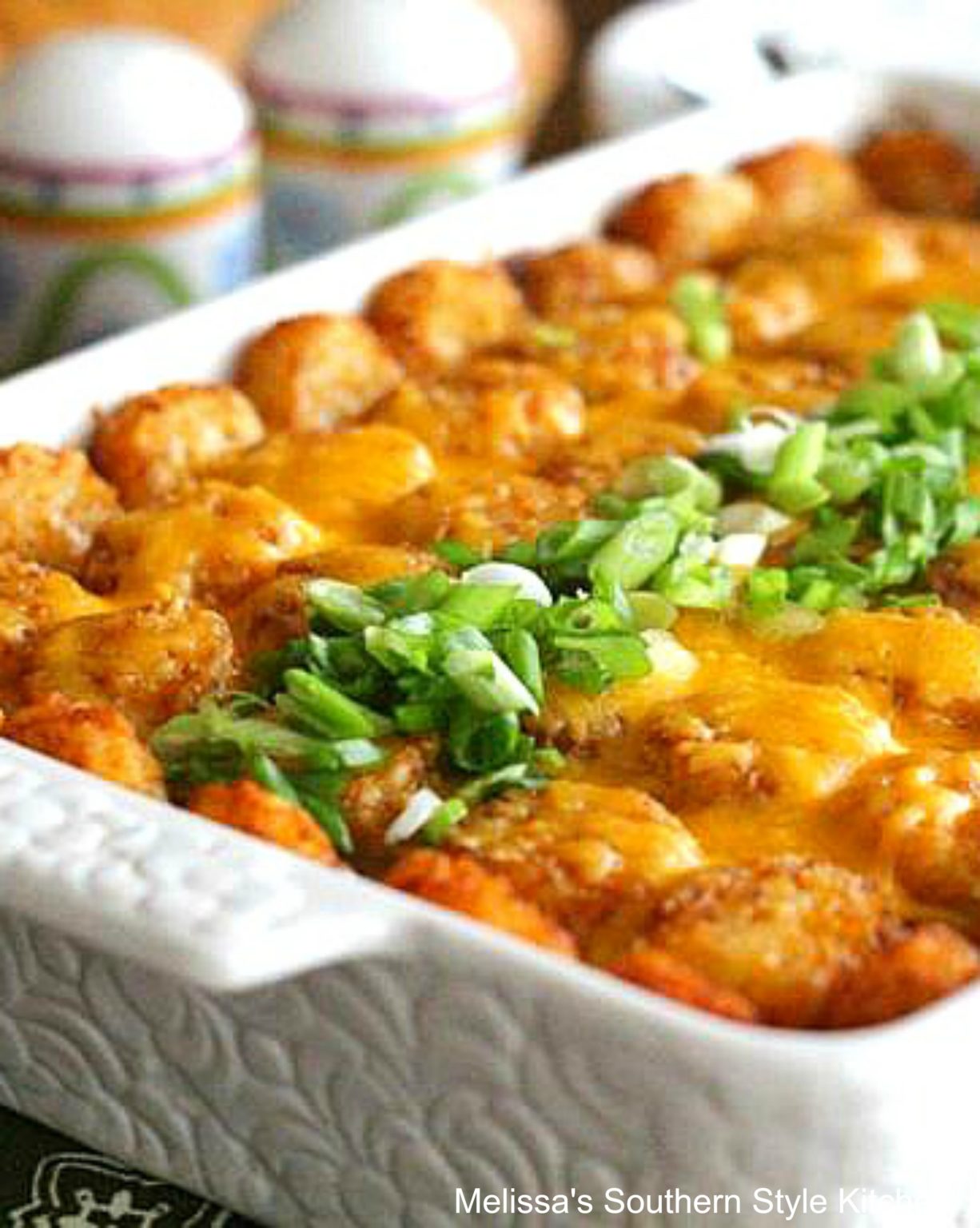 Barbecue Beef Tater Tot Casserole - melissassouthernstylekitchen.com