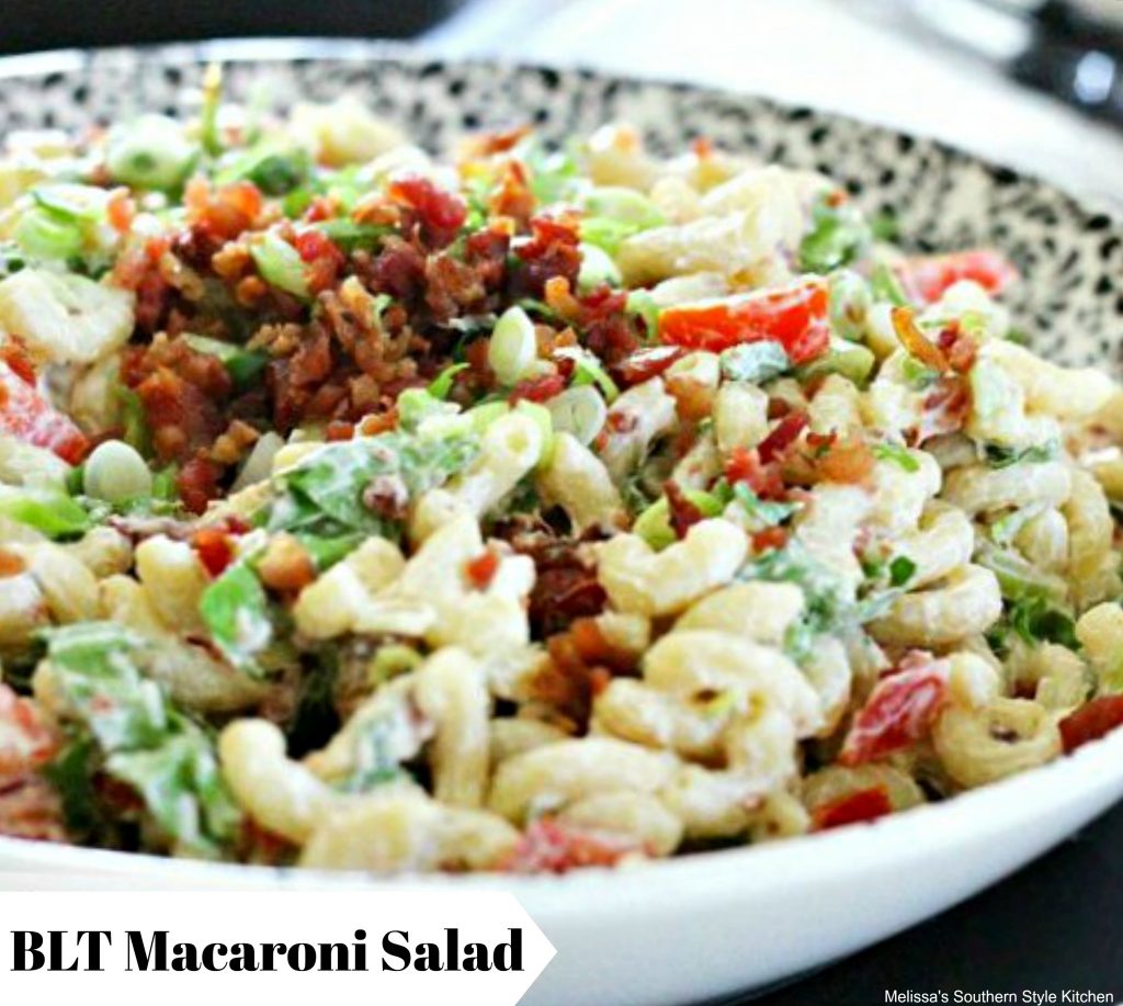 BLT Macaroni Salad - melissassouthernstylekitchen.com