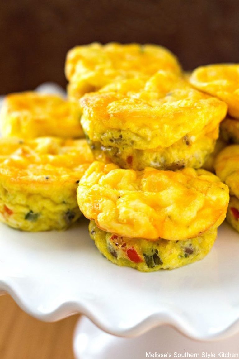 Crustless Mini Vegetable Quiche - melissassouthernstylekitchen.com