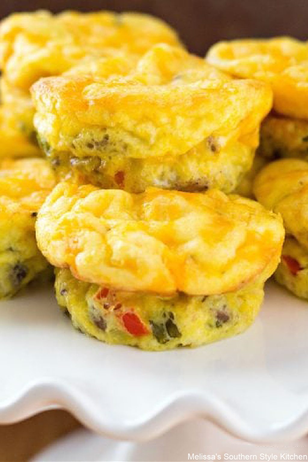 Crustless Mini Vegetable Quiche - melissassouthernstylekitchen.com