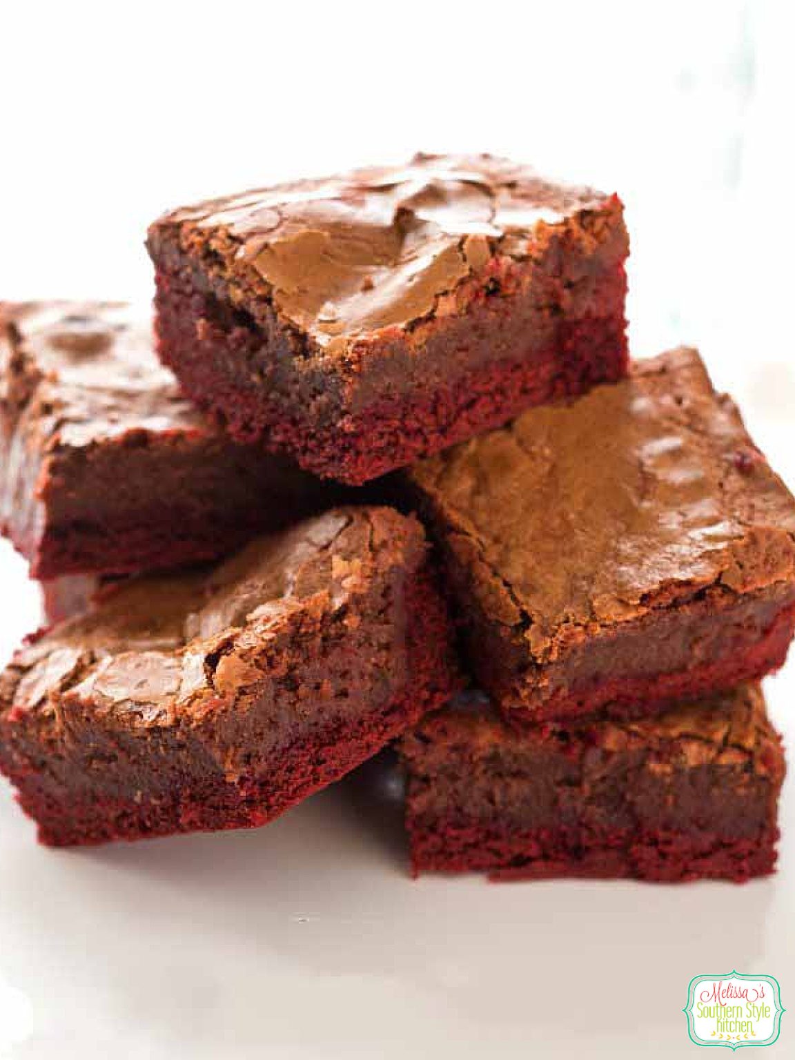 Double Chocolate Red Velvet Chess Bars - melissassouthernstylekitchen.com