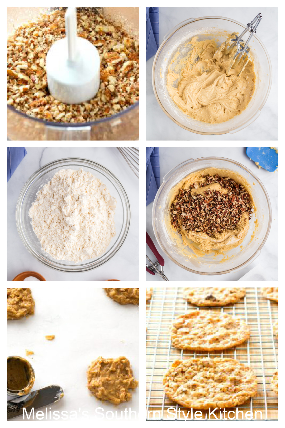 Chocolate Dipped Pecan Lace Cookies - melissassouthernstylekitchen.com
