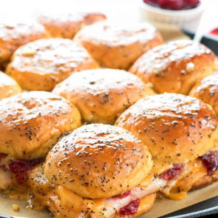 Poppy Seed Cheddar Turkey Sliders - melissassouthernstylekitchen.com