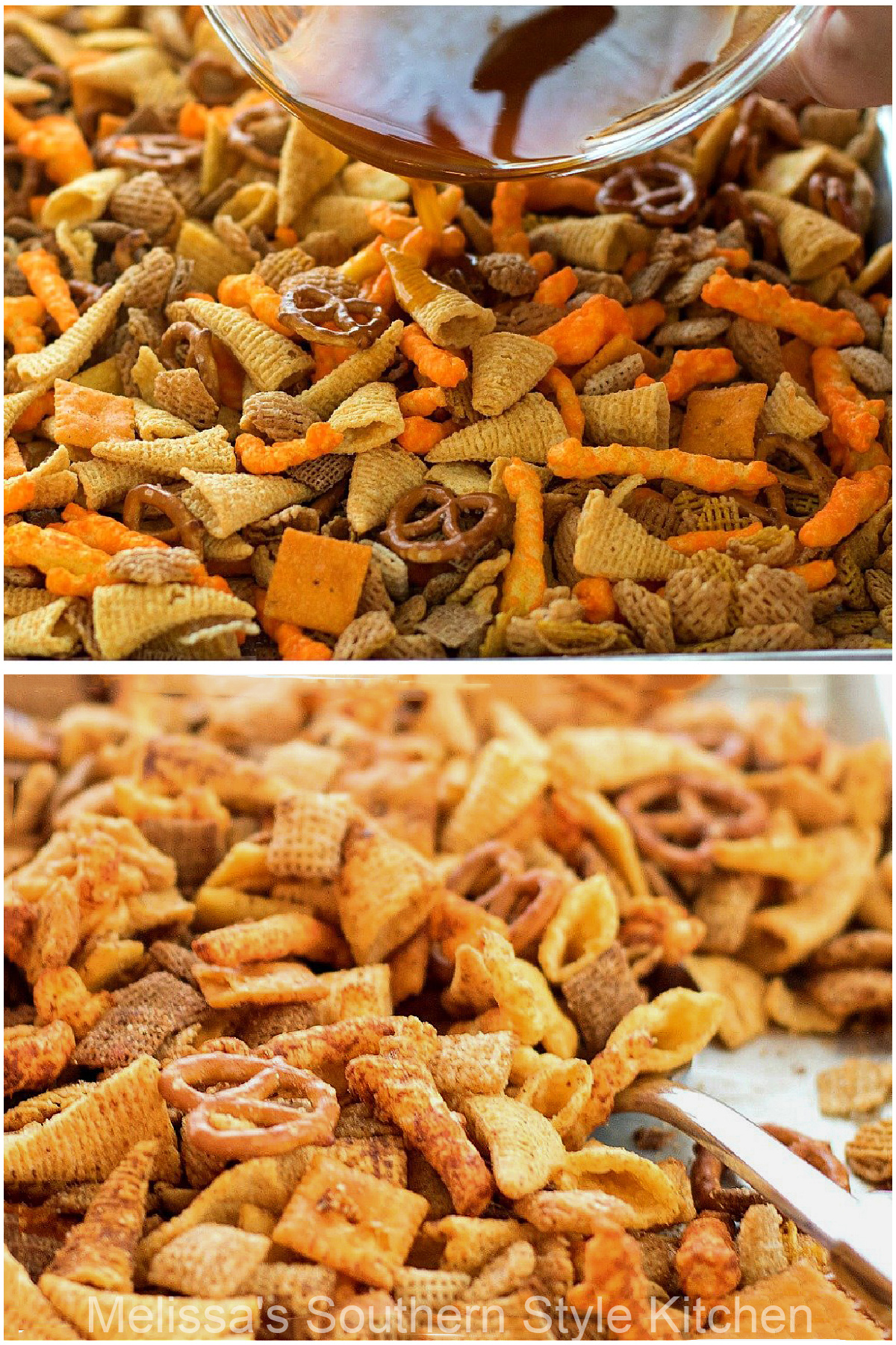Party Snack Mix - melissassouthernstylekitchen.com