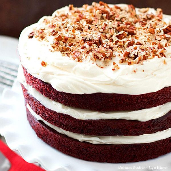 Red Velvet Layer Cake - melissassouthernstylekitchen.com