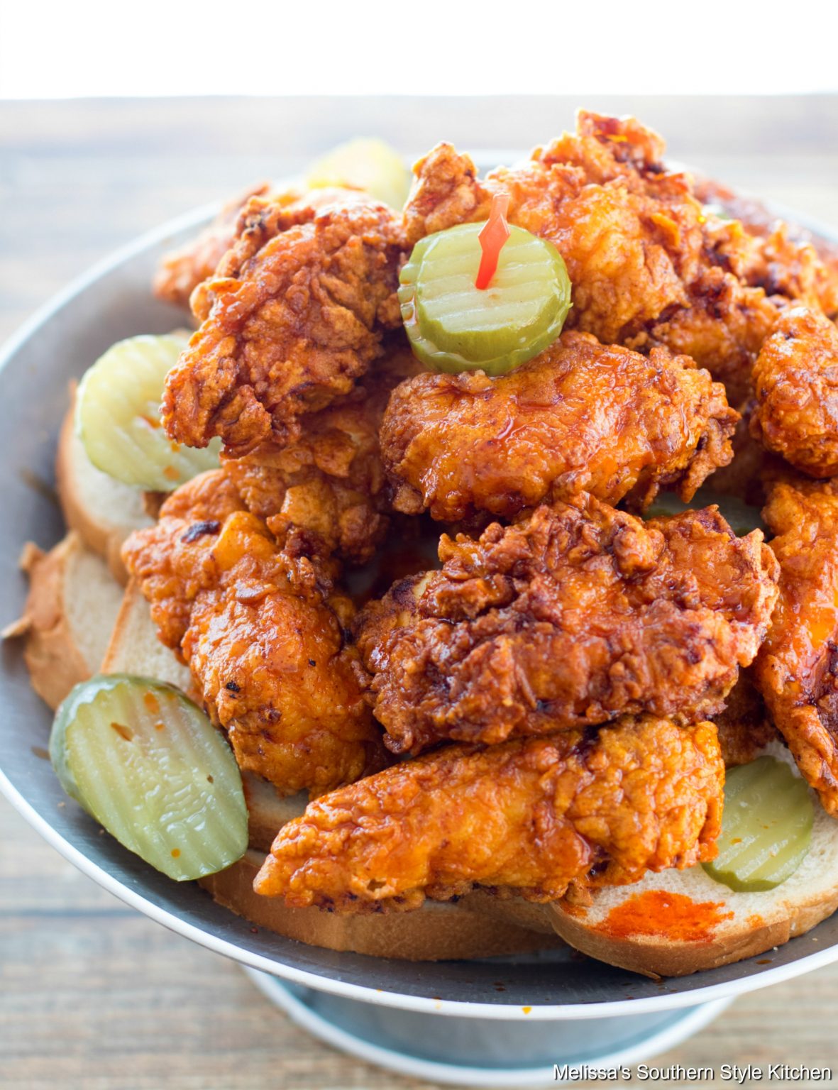 Nashville Hot Chicken Strips - melissassouthernstylekitchen.com
