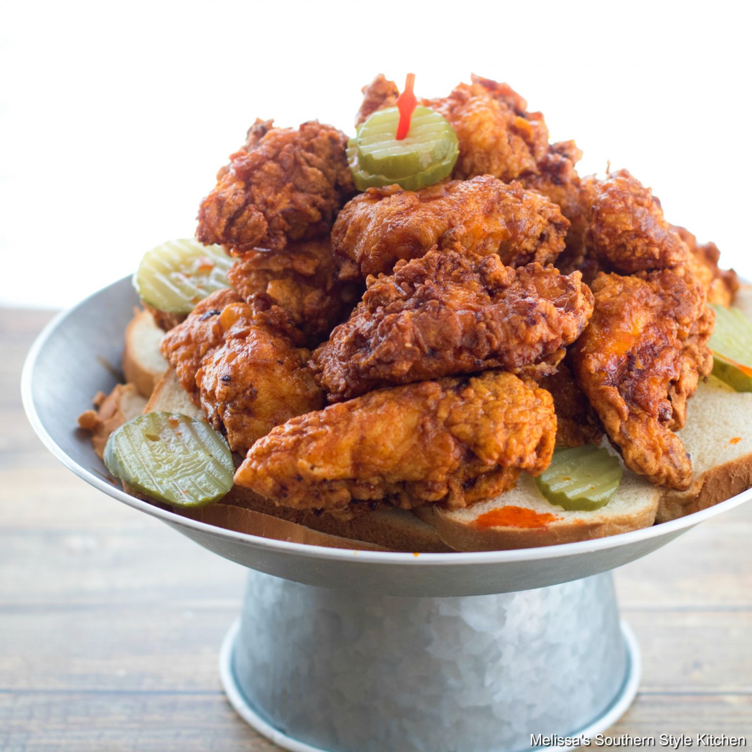 Nashville Hot Chicken Strips - melissassouthernstylekitchen.com