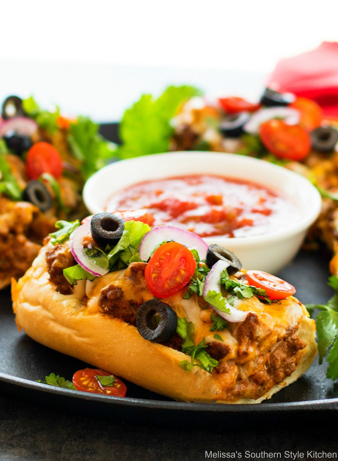 Taco Stuffed Bread - melissassouthernstylekitchen.com