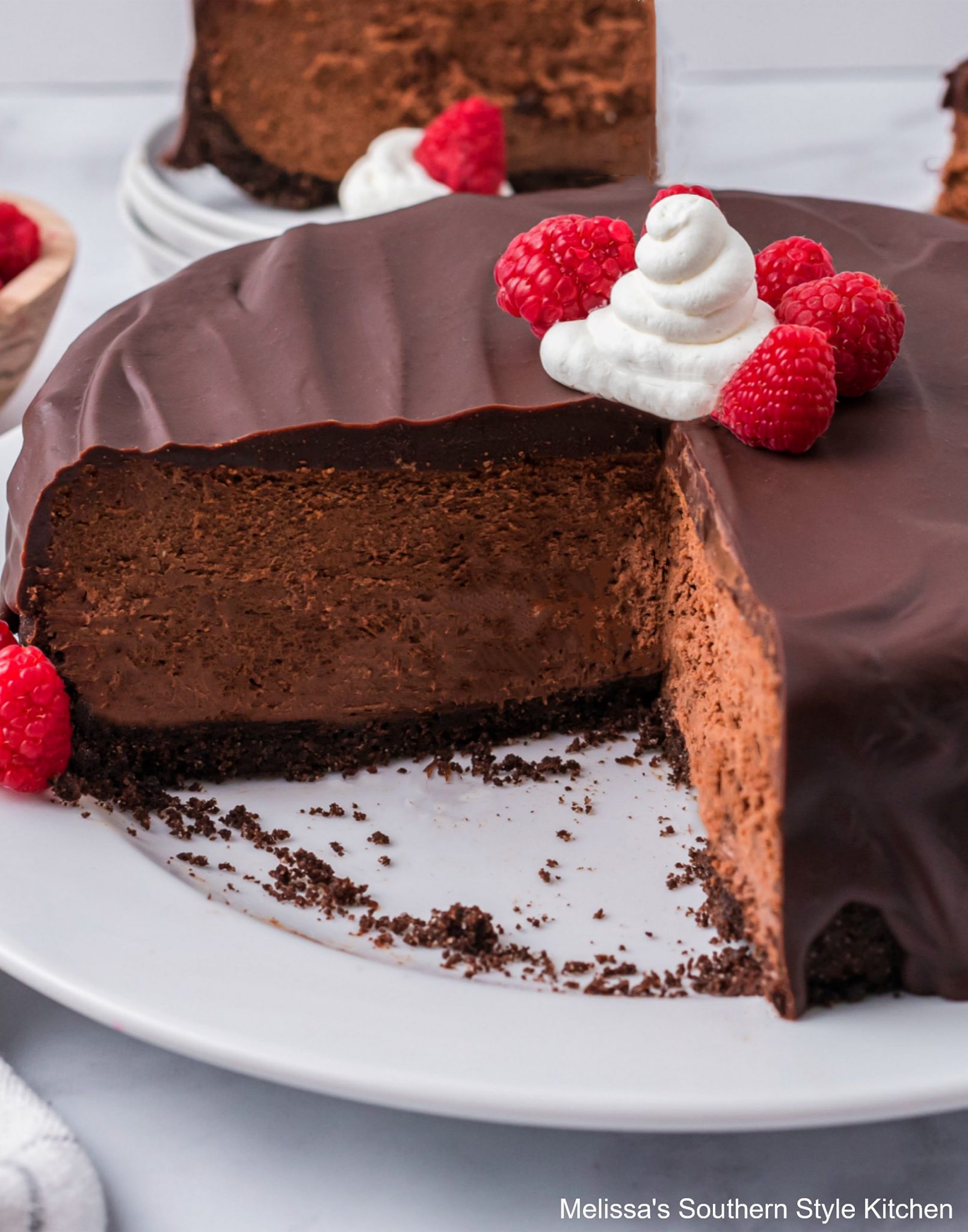 Double Chocolate Cheesecake - melissassouthernstylekitchen.com