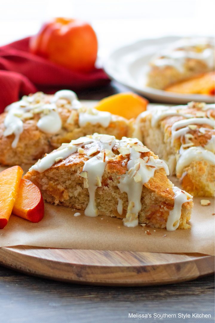 Peach Scones - melissassouthernstylekitchen.com