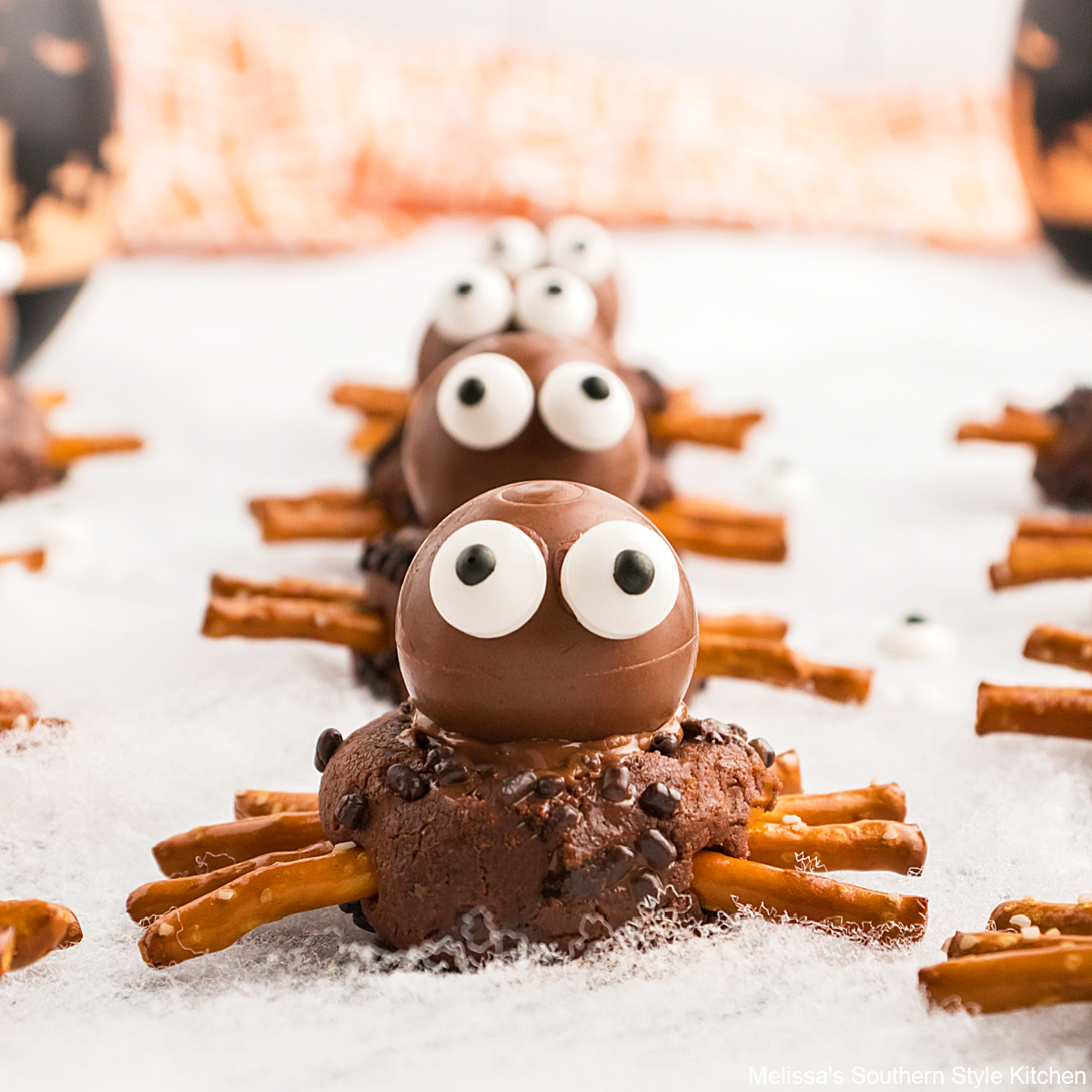 Chocolate Spider Cookies - melissassouthernstylekitchen.com