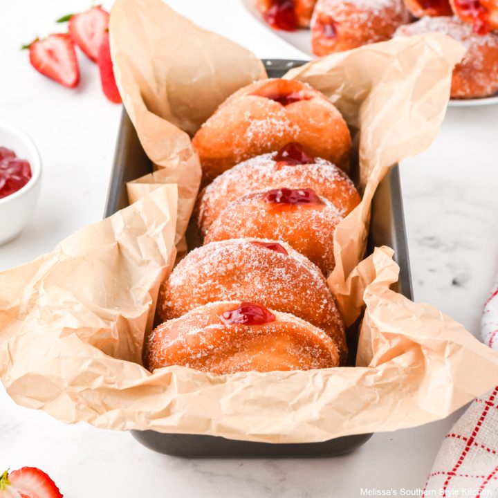 Jelly Doughnuts - melissassouthernstylekitchen.com