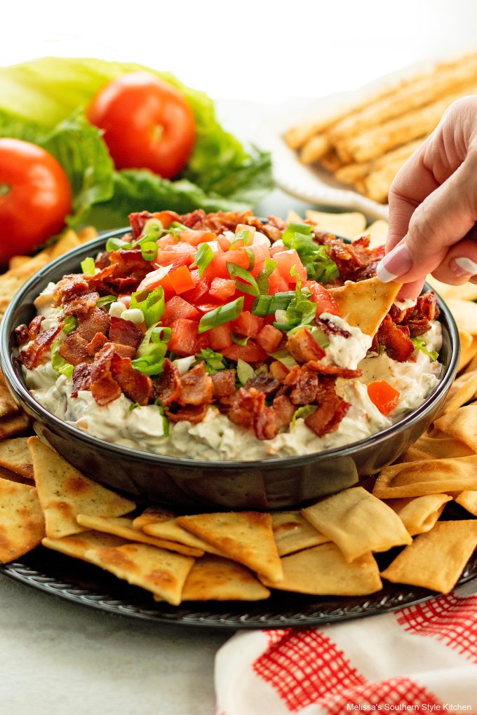 BLT Dip - melissassouthernstylekitchen.com