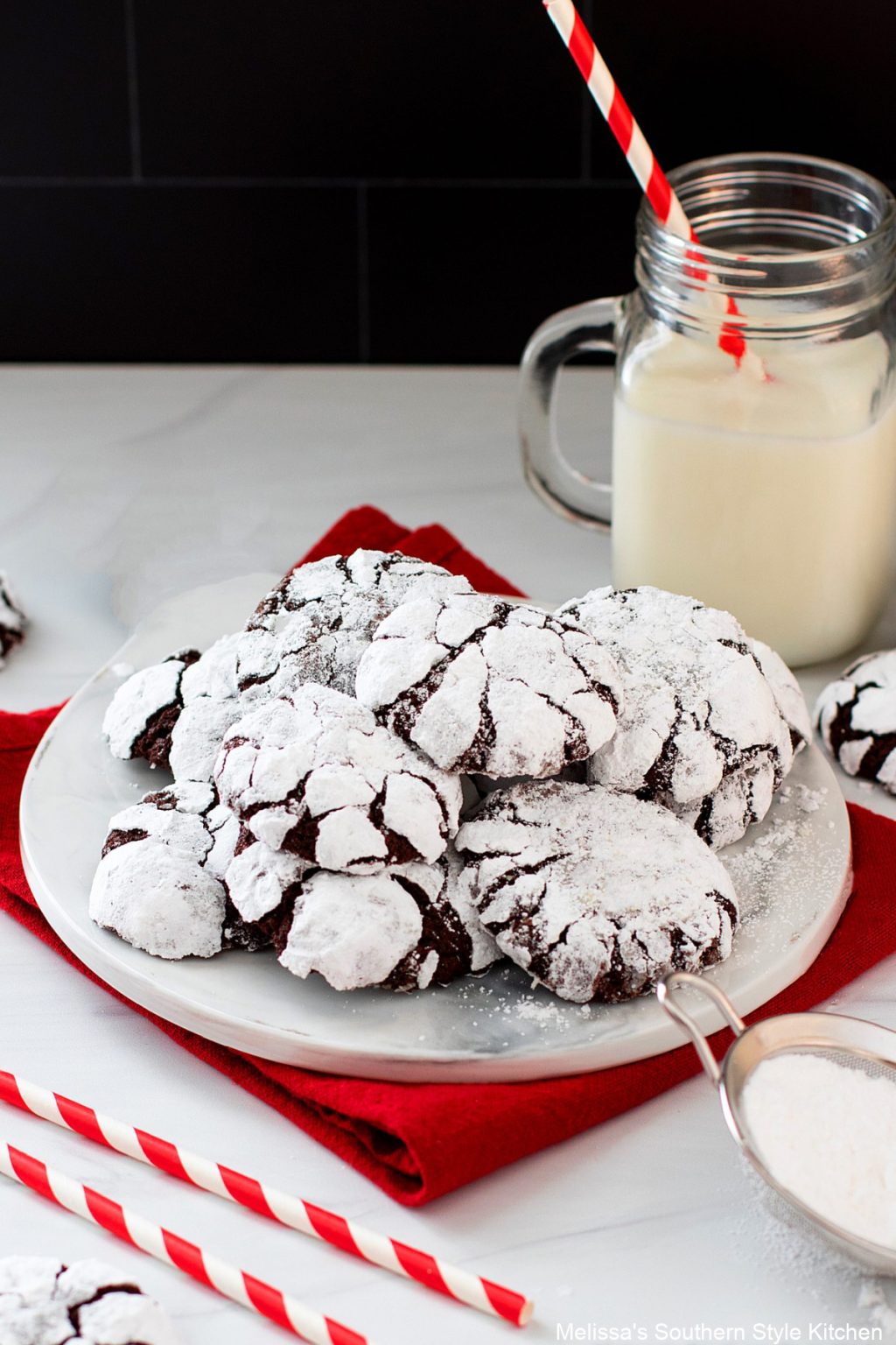 Chocolate Crinkle Cookies - melissassouthernstylekitchen.com