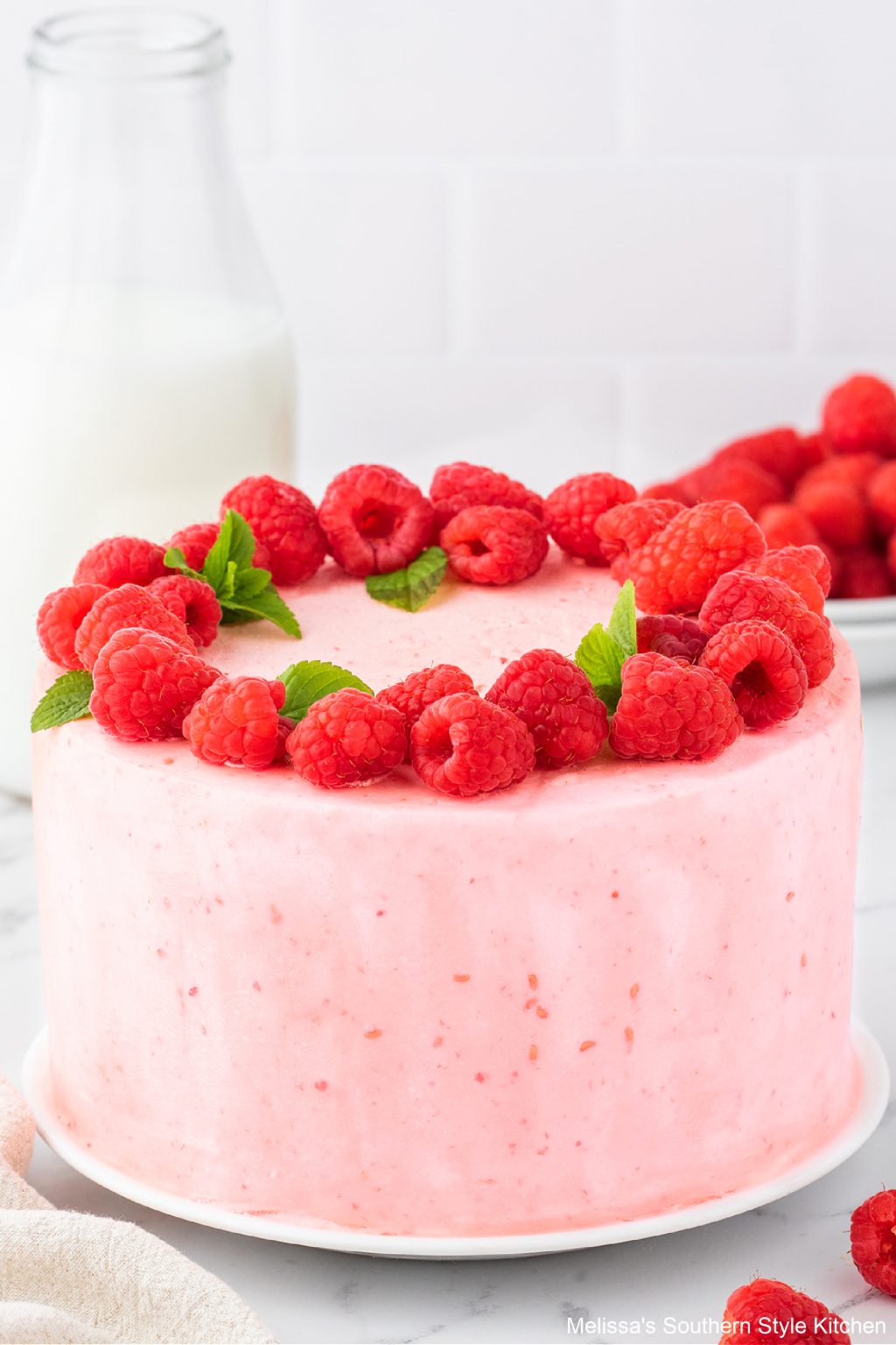 Raspberry Cake - melissassouthernstylekitchen.com