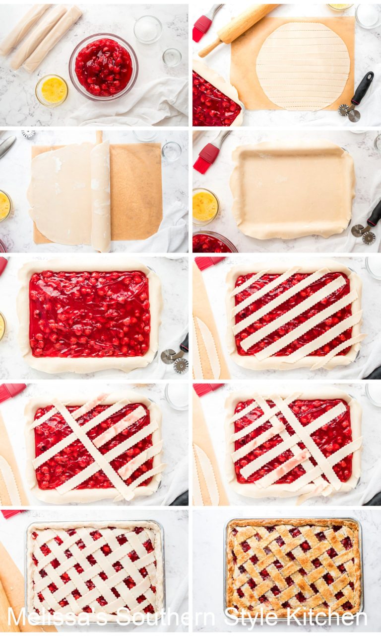 Easy Cherry Slab Pie - melissassouthernstylekitchen.com