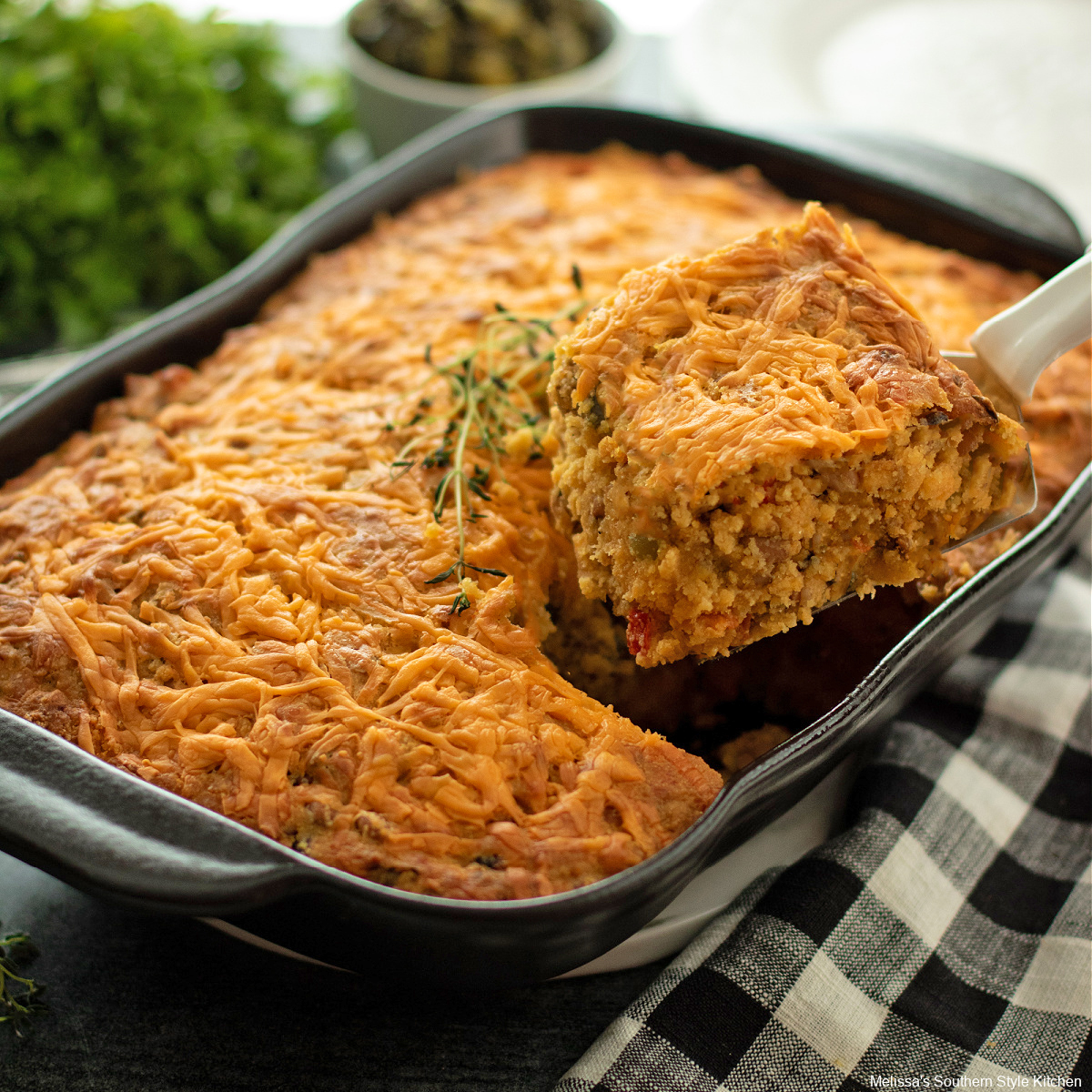 Black-Eyed Pea Cornbread - melissassouthernstylekitchen.com