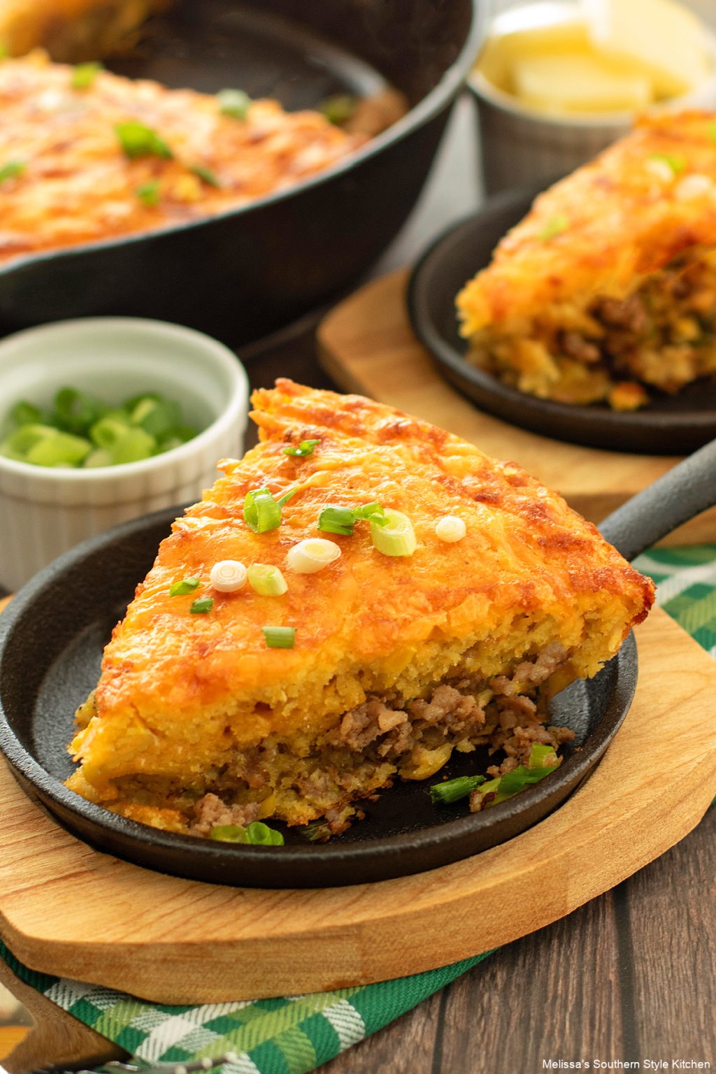 Sausage Cornbread - melissassouthernstylekitchen.com