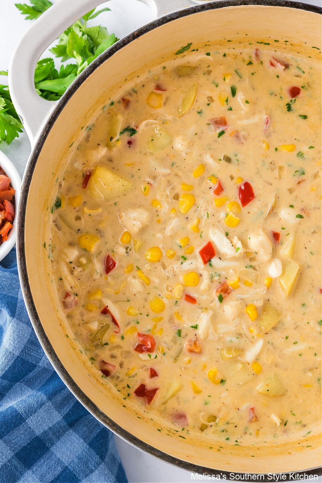 Crab and Corn Chowder - melissassouthernstylekitchen.com