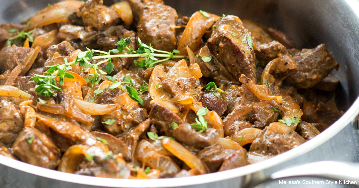 Smothered Steak Tips with Mushrooms and Onions ...