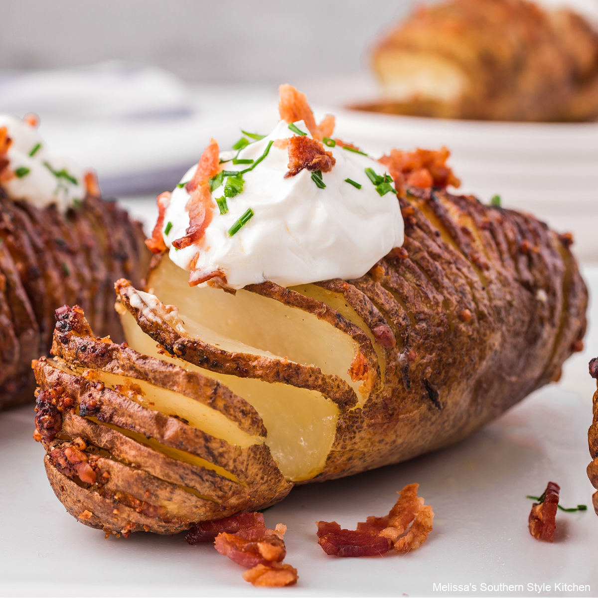 Hasselback Potatoes Recipe - melissassouthernstylekitchen.com