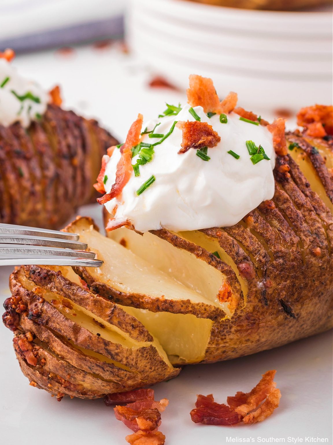 Hasselback Potatoes Recipe - melissassouthernstylekitchen.com