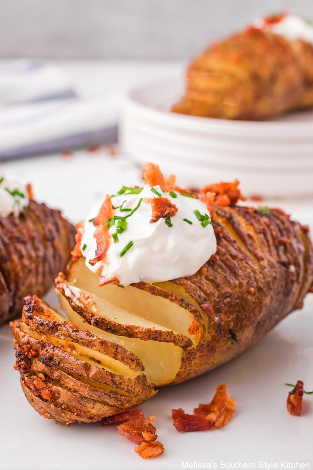 Hasselback Potatoes Recipe - melissassouthernstylekitchen.com