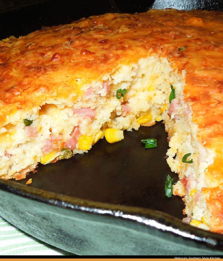 Ham and Cheese Cornbread - melissassouthernstylekitchen.com