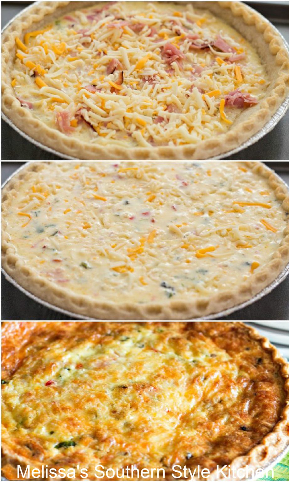 Western Omelet Quiche - melissassouthernstylekitchen.com
